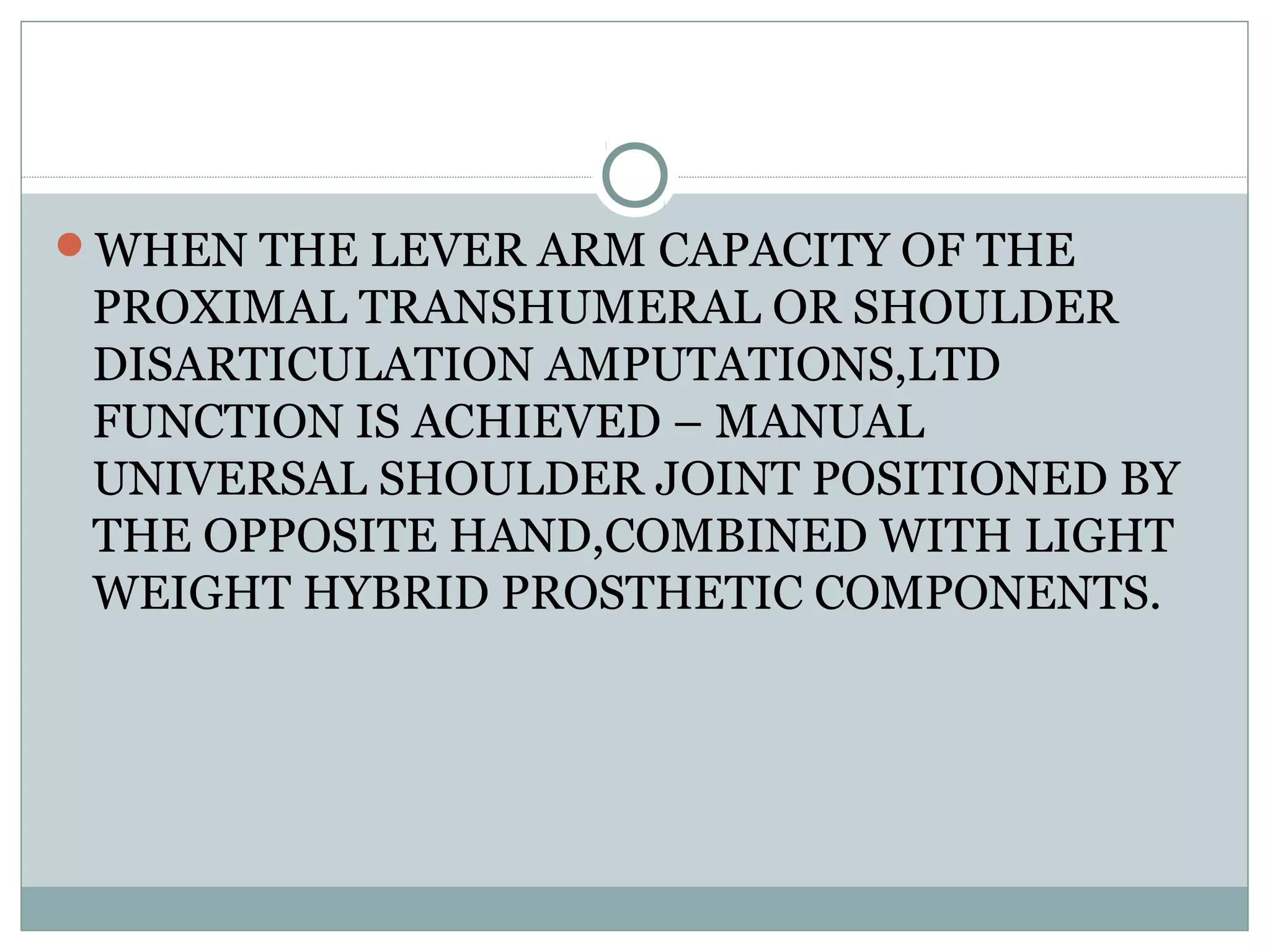 Prosthesis and orthotics | PPT