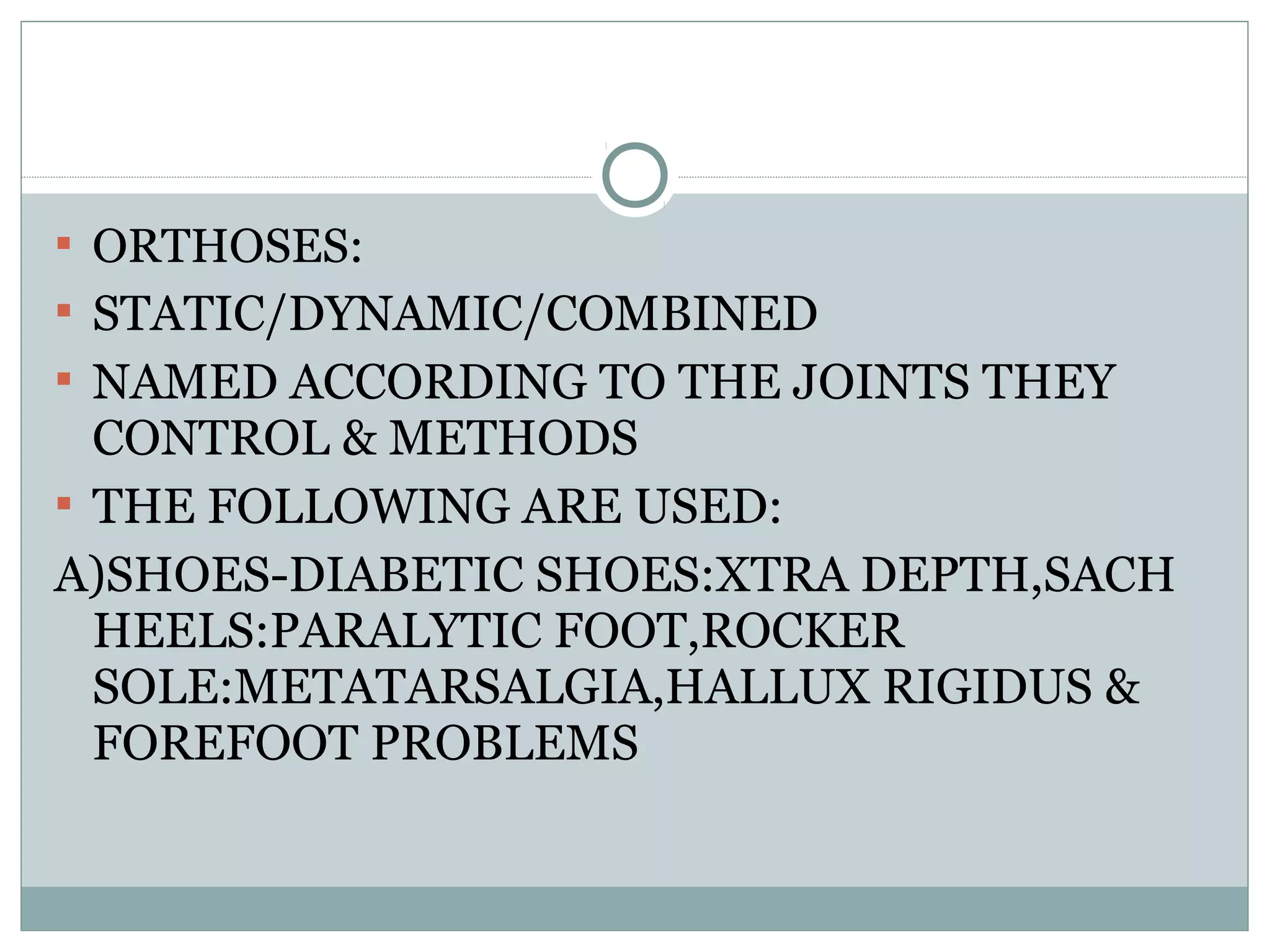Prosthesis and orthotics | PPT