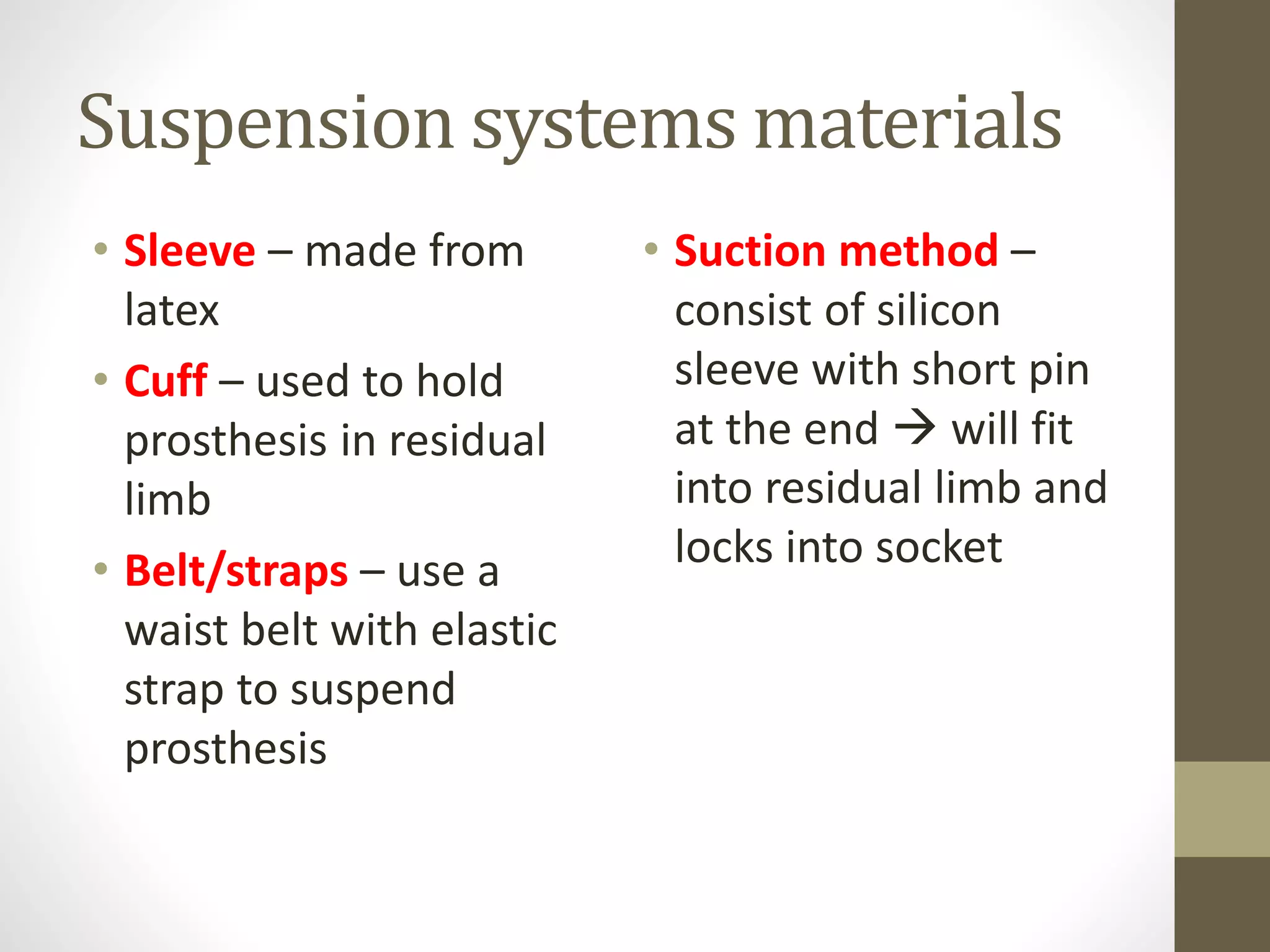 Lower Limbs Prosthesis | PPTX
