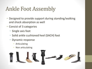 Lower Limbs Prosthesis | PPTX