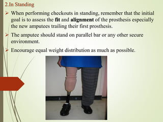 LOWER LIMB PROSTHETIC CHECKOUTS | PDF