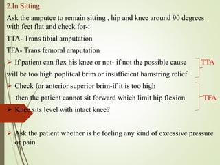 LOWER LIMB PROSTHETIC CHECKOUTS | PDF