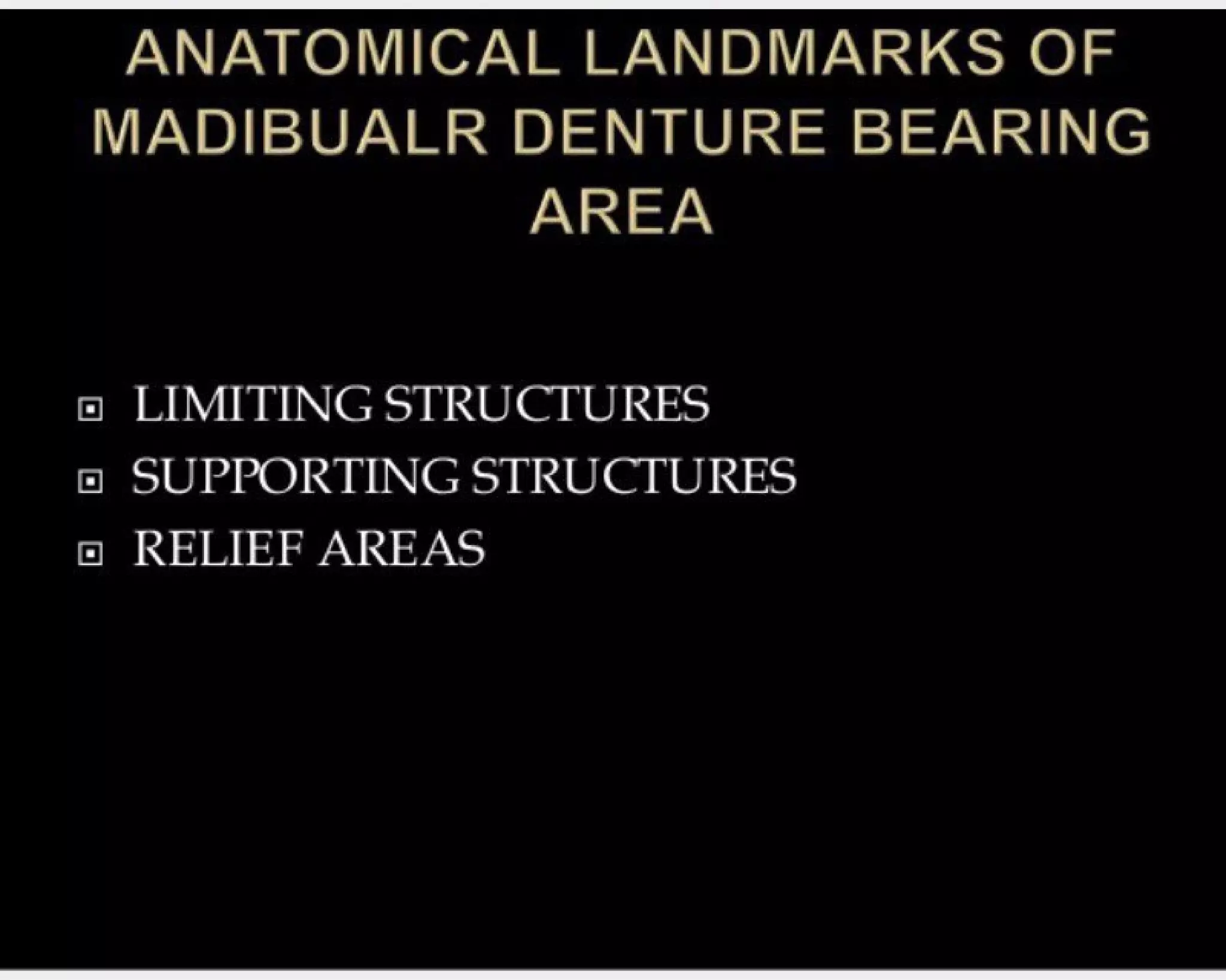 Prosthetic dentistry, anatomical landmarks ,denture bearing areas | PDF