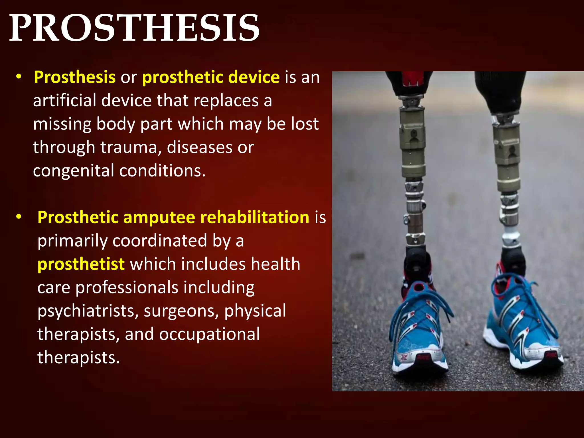 Prosthetic devices | PPTX