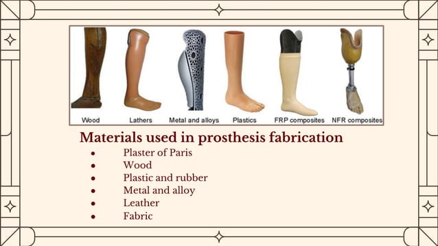 USES OF PROSTHETIC DEVICES FOR REHABILITATION | PPTX | Death, Injury ...