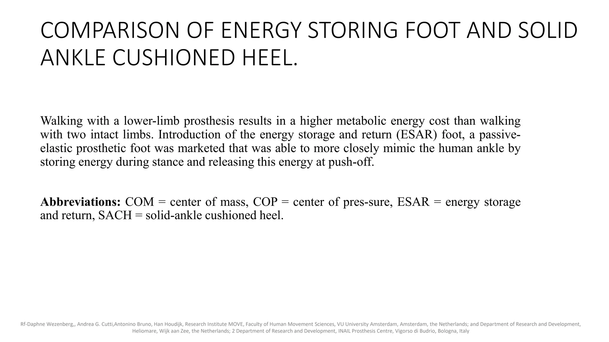 PROSTHETIC FEET description and its types | PPTX