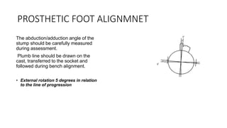 PROSTHETIC FEET description and its types | PPTX