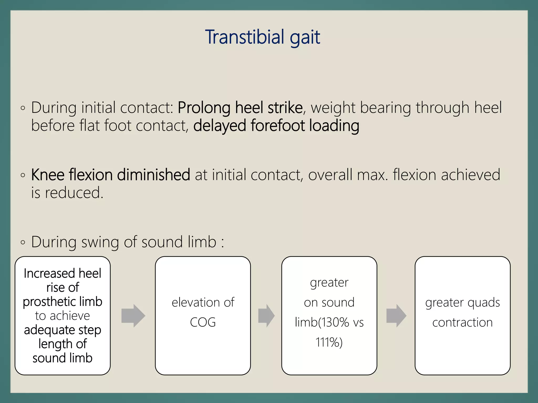 Prosthetic gait deviation | PPTX