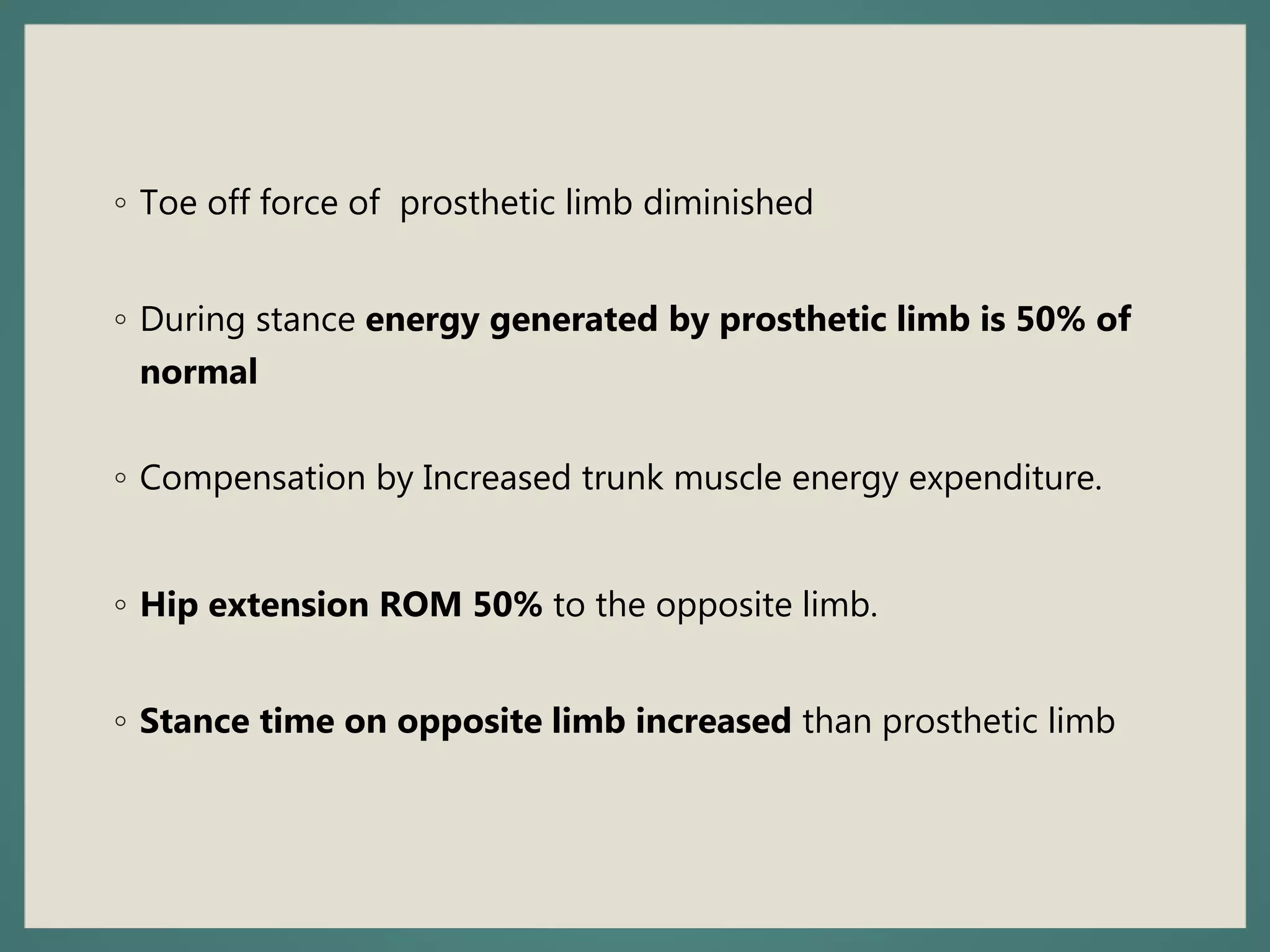 Prosthetic gait deviation | PPTX