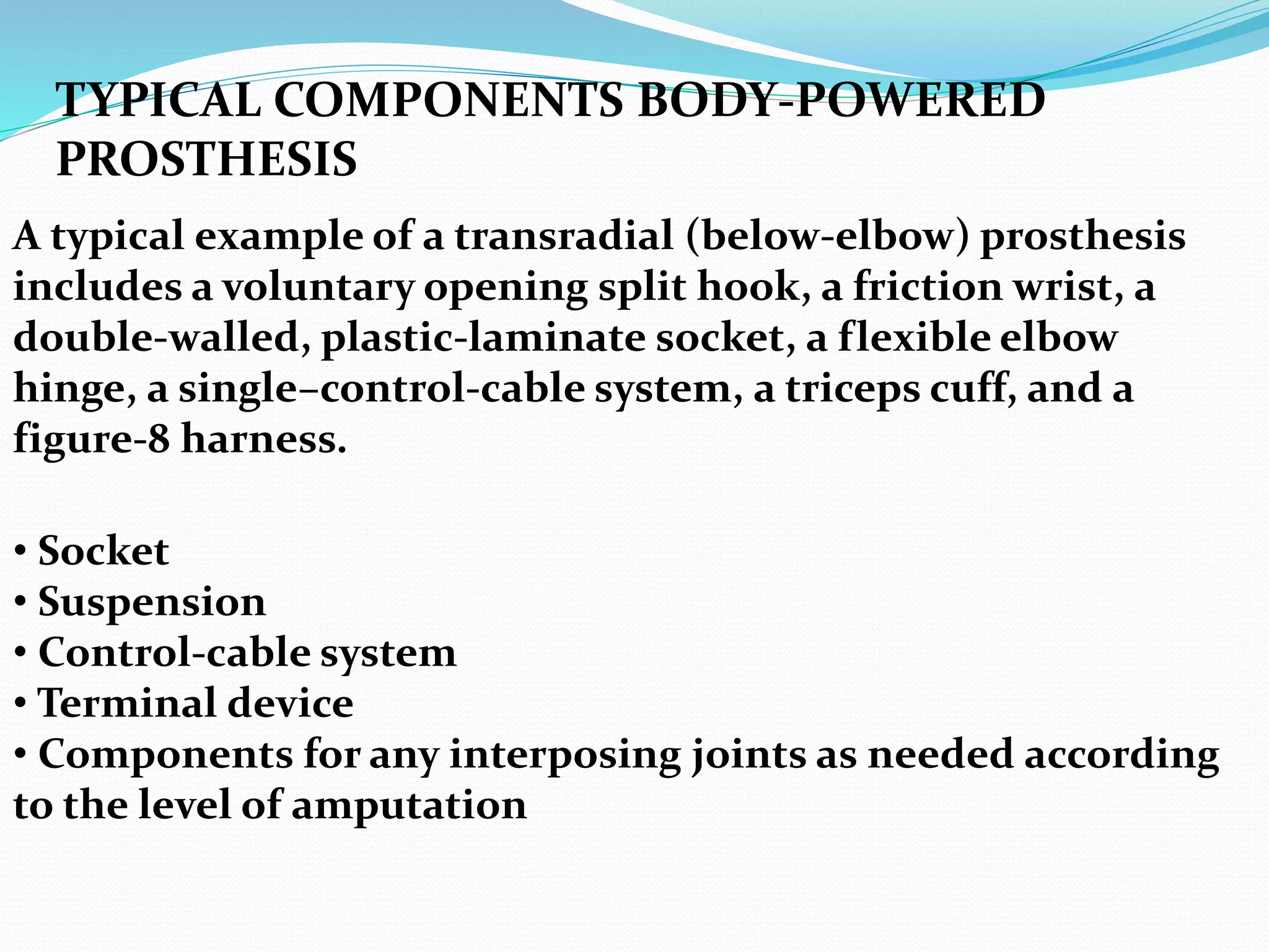 Prosthetic hand ppt | PPTX