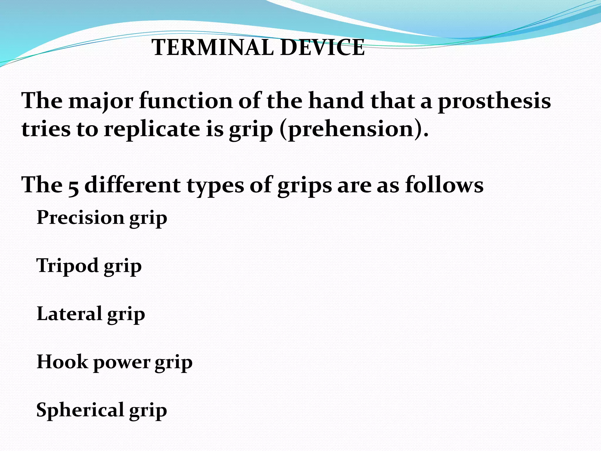 Prosthetic hand ppt | PPTX