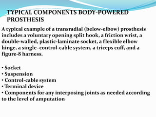 Prosthetic hand ppt | PPTX