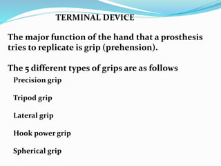Prosthetic hand ppt | PPTX
