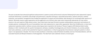 Prosthetic Heart Valves from Research Paper | PPTX