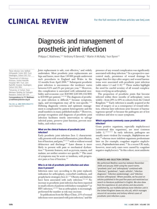Prosthetic Joint Infection | PDF