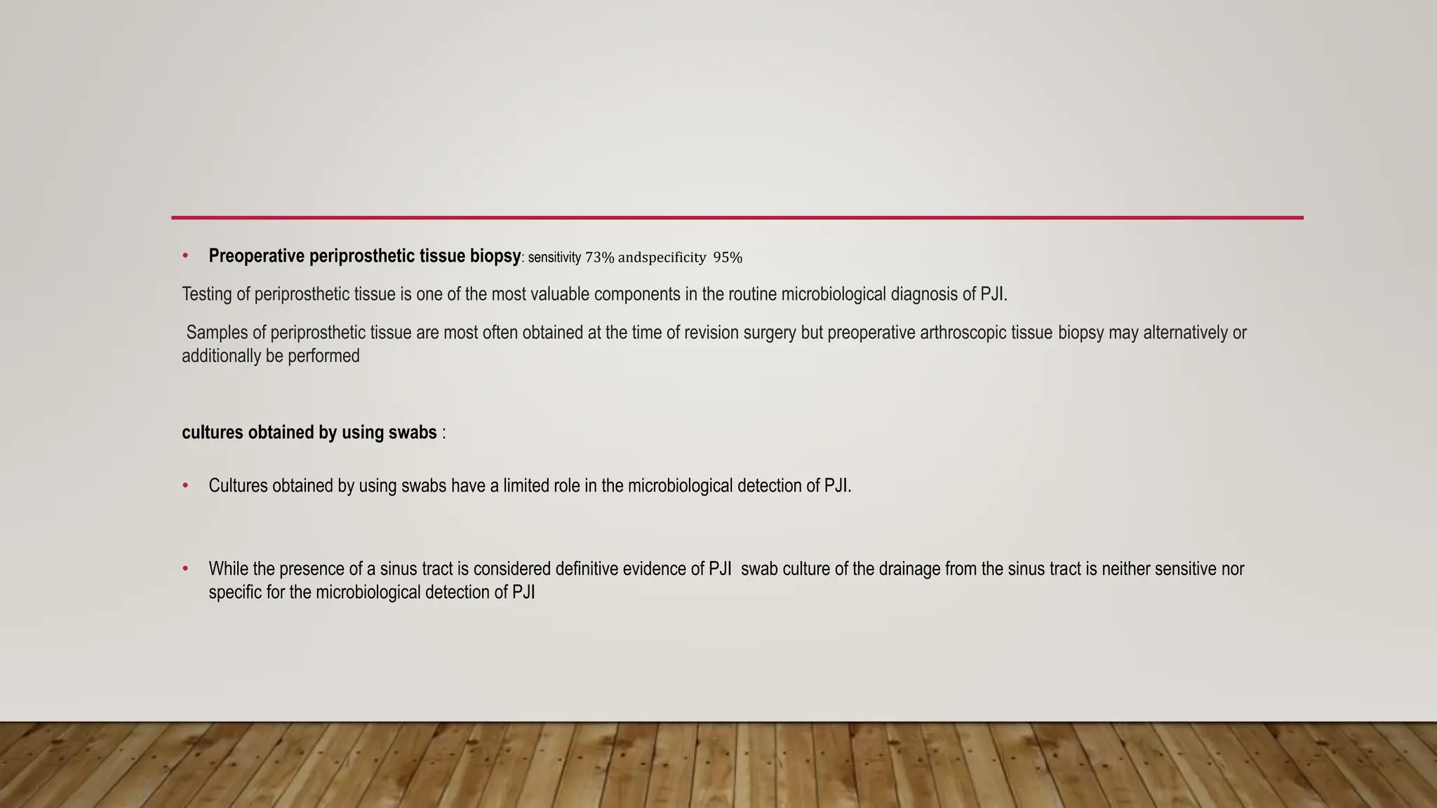 prosthetic joint infection(diagnosis and management ).pptx