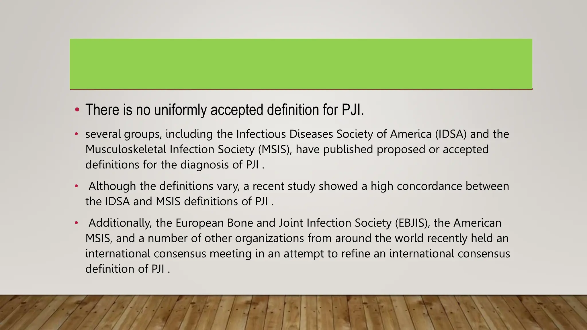 prosthetic joint infection(diagnosis and management ).pptx