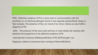 prosthetic joint infection(diagnosis and management ).pptx