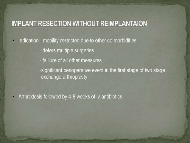 Prosthetic joint infections | PPT