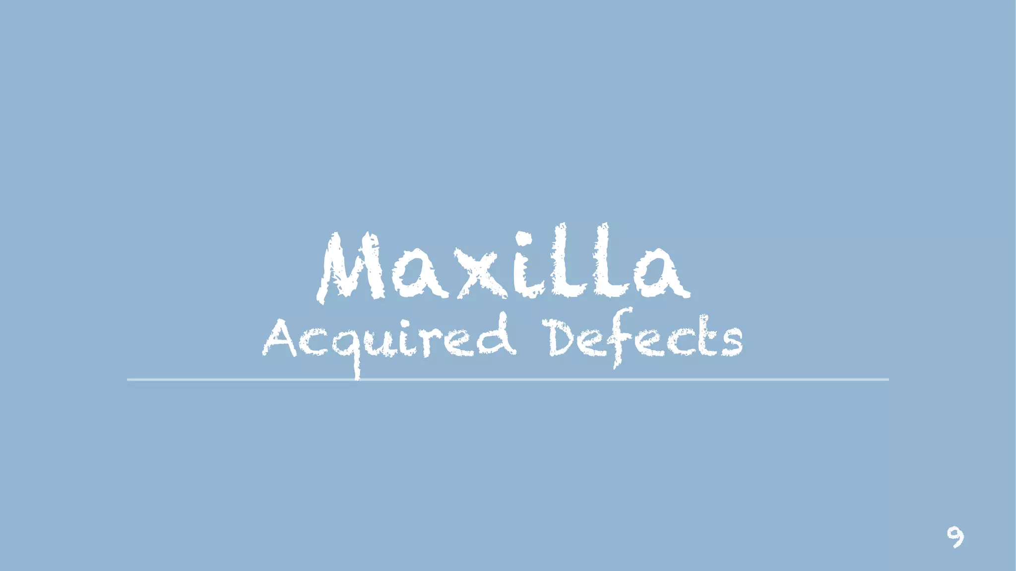Prosthetic Management of Acquired Maxillary Defects | PDF