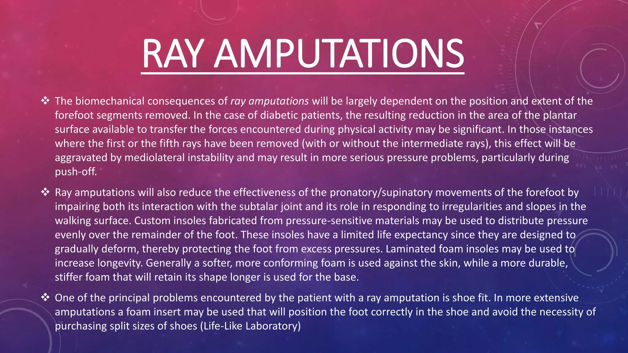 Prosthetic management of different levels of amputation | PPTX