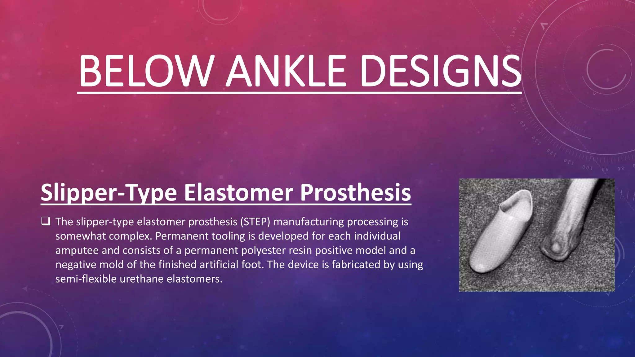 Prosthetic management of different levels of amputation | PPTX