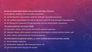 Prosthetic management of different levels of amputation | PPTX