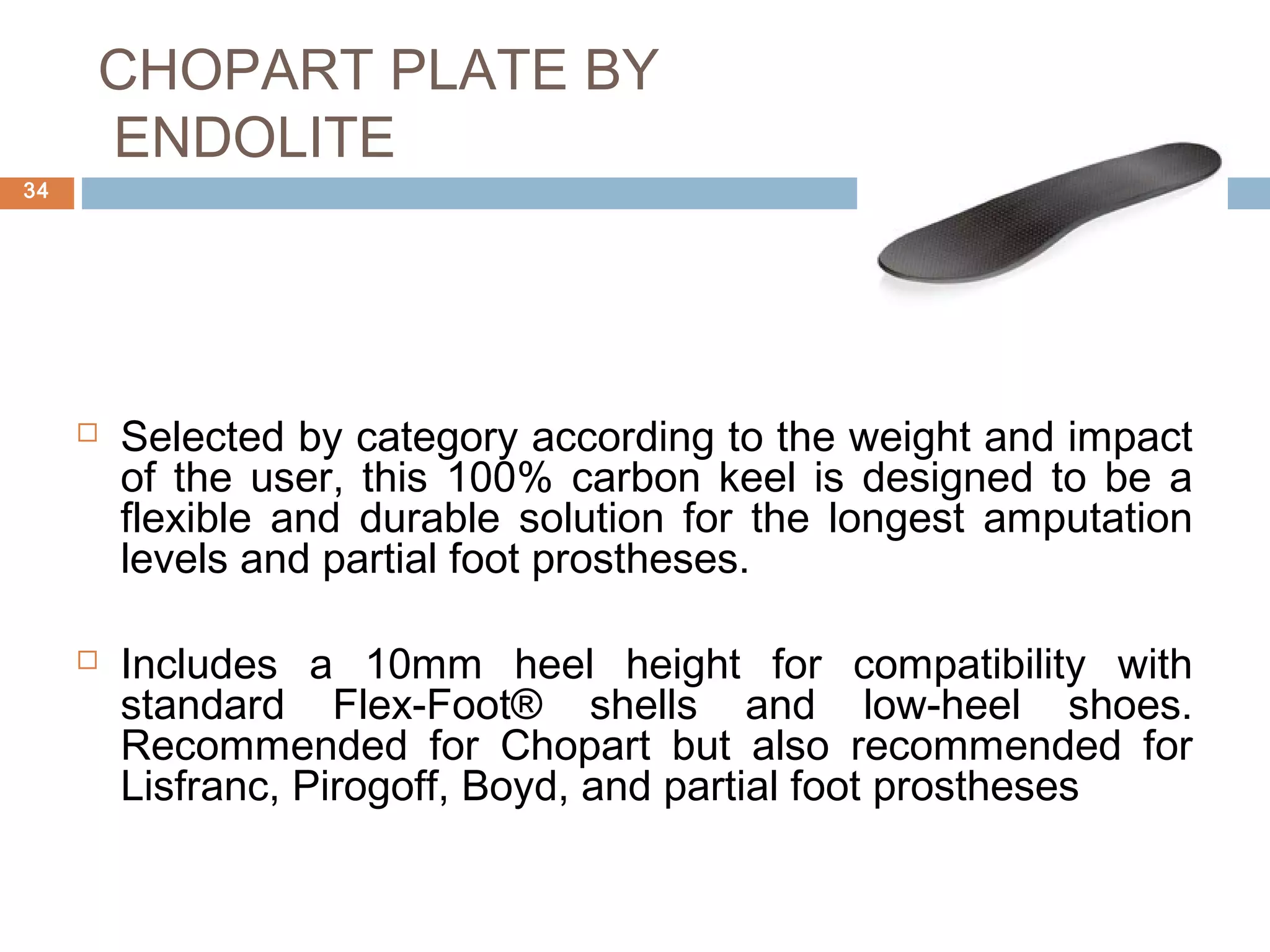 Prosthetic management of symes and partial foot amputation | PPT
