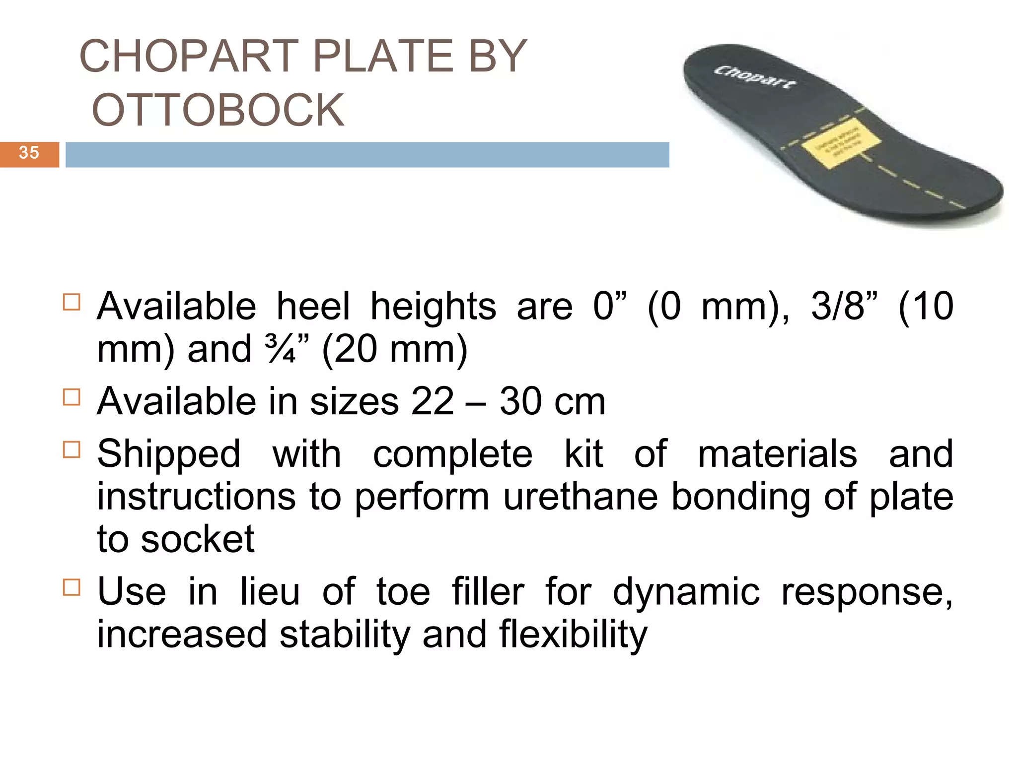 Prosthetic management of symes and partial foot amputation | PPT