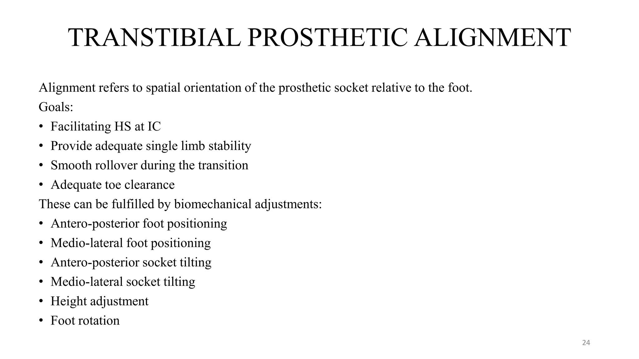 PROSTHETIC MANAGEMENT OF TRANSTIBIAL AMPUTATION AND ITS BIOMECHANICS | PDF