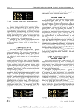 Prosthetic platforms in implant dentistry | PDF