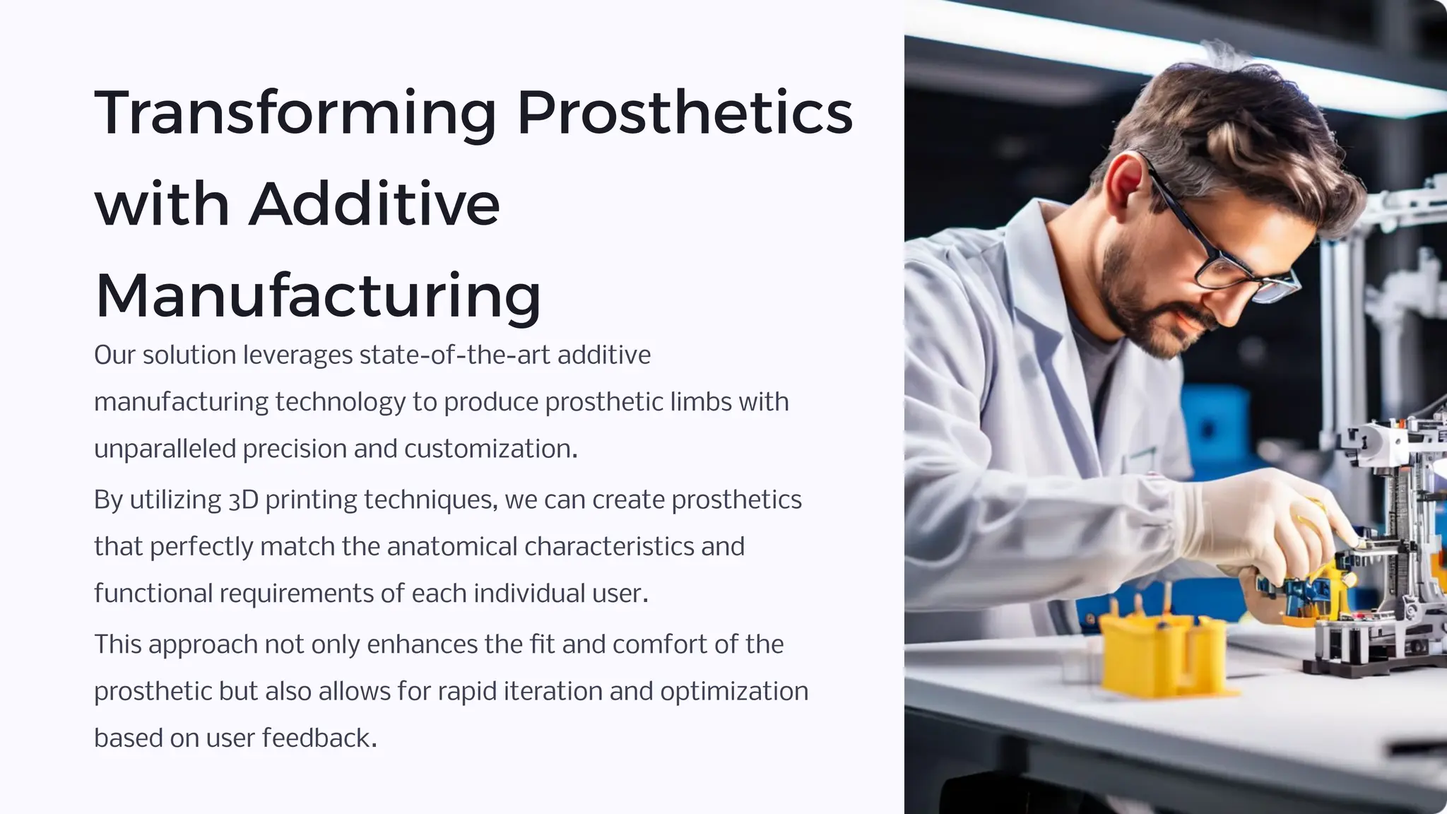 Prosthetics Pitch Deck Template by viktor the pitchermann | PDF
