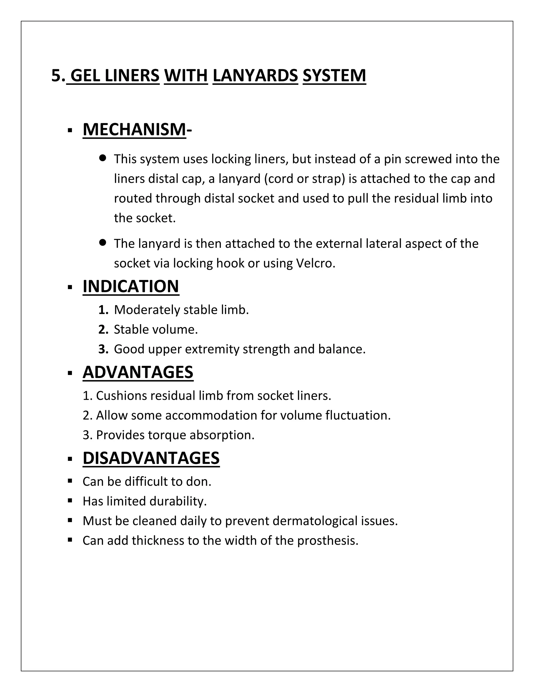 Transfemoral Prosthesis- Suspension, Socket Design | PDF