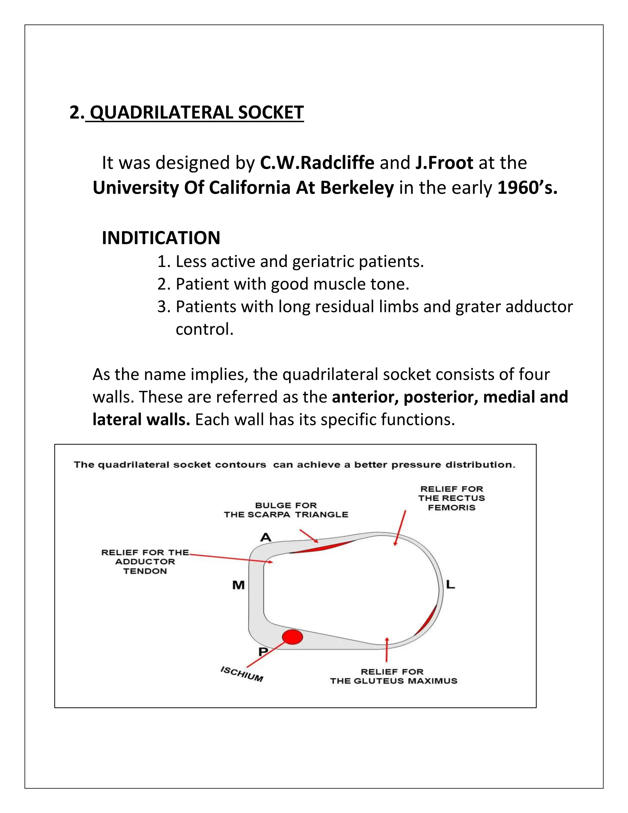 Transfemoral Prosthesis- Suspension, Socket Design | PDF