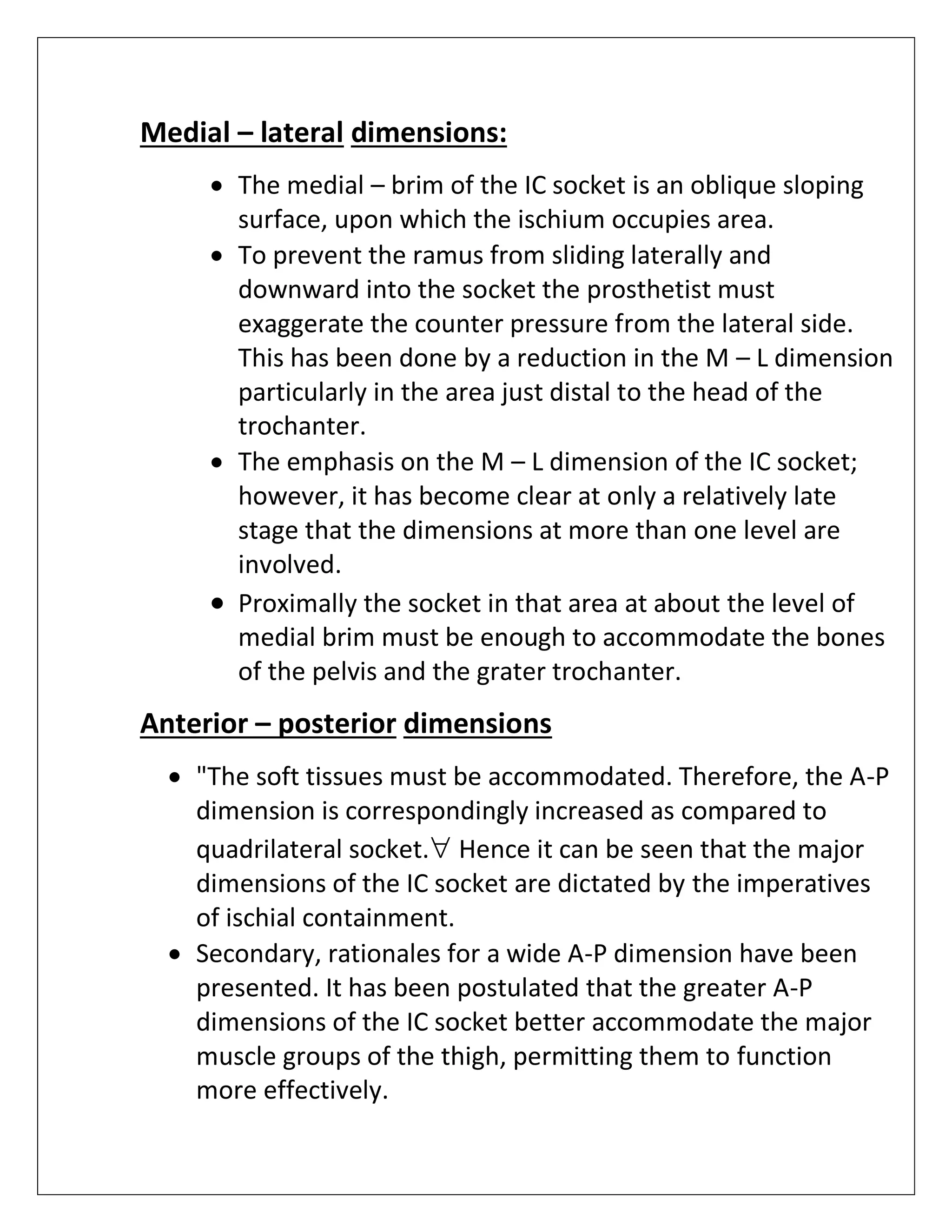 Transfemoral Prosthesis- Suspension, Socket Design | PDF