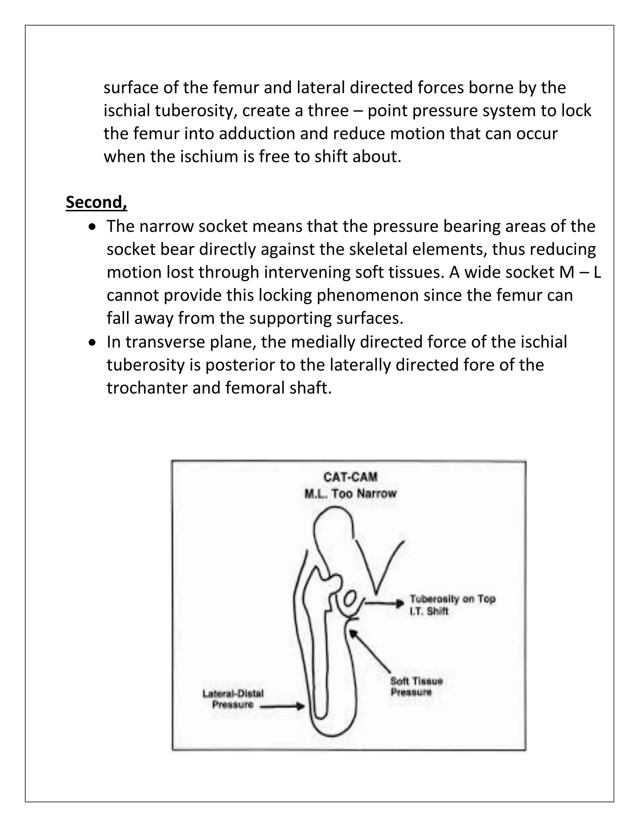 Transfemoral Prosthesis- Suspension, Socket Design | PDF