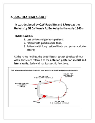 Transfemoral Prosthesis- Suspension, Socket Design | PDF