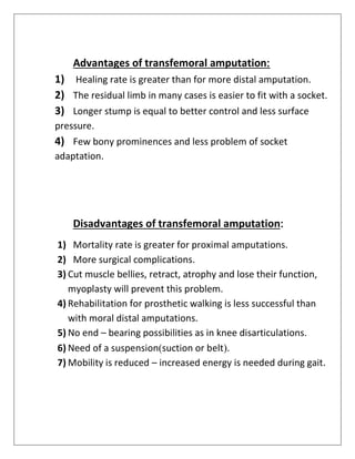 Transfemoral Prosthesis- Suspension, Socket Design | PDF