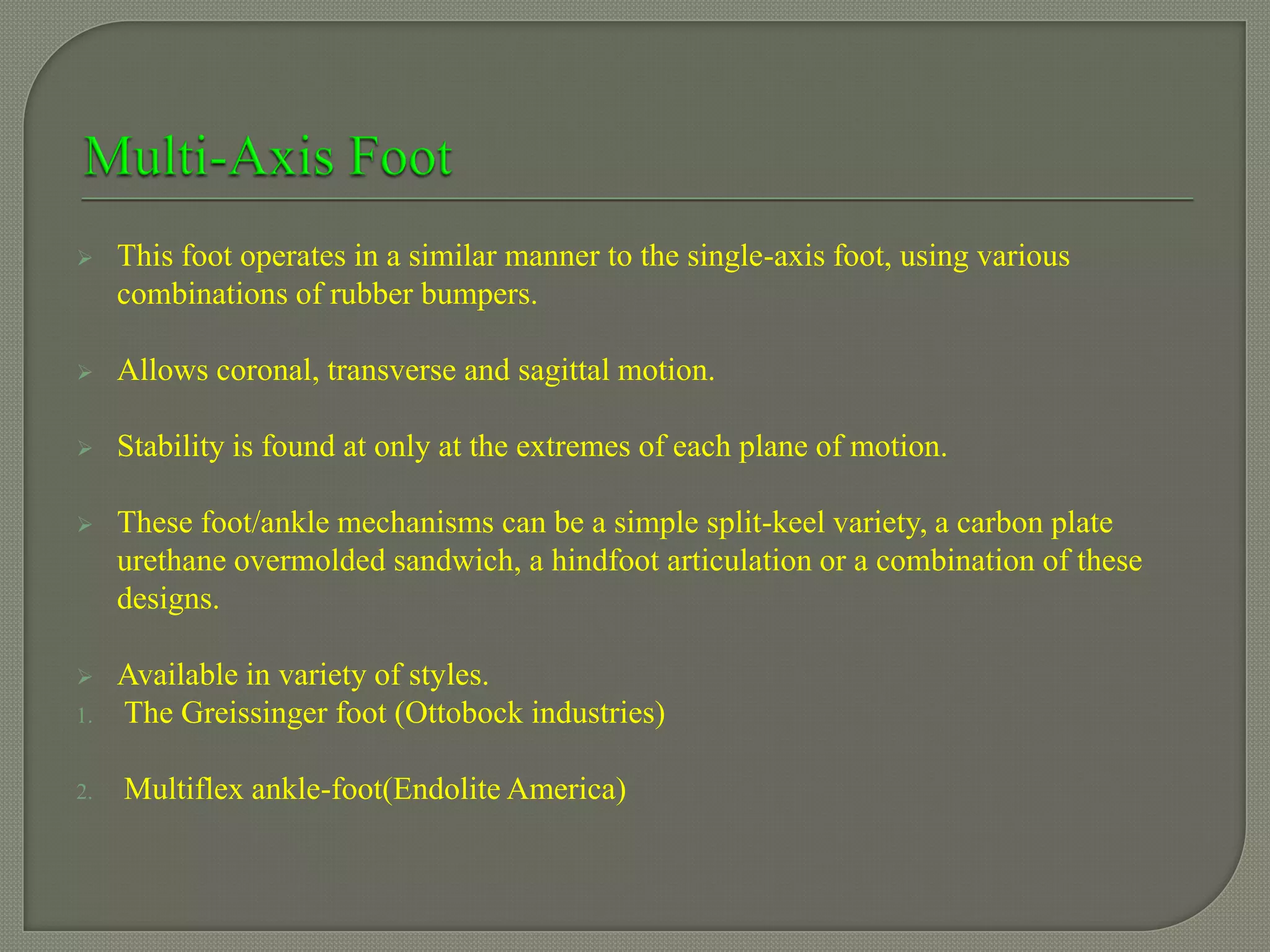 Prosthetics foot | PDF