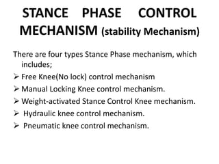 PROSTHETICS KNEE JOINTS.ppt