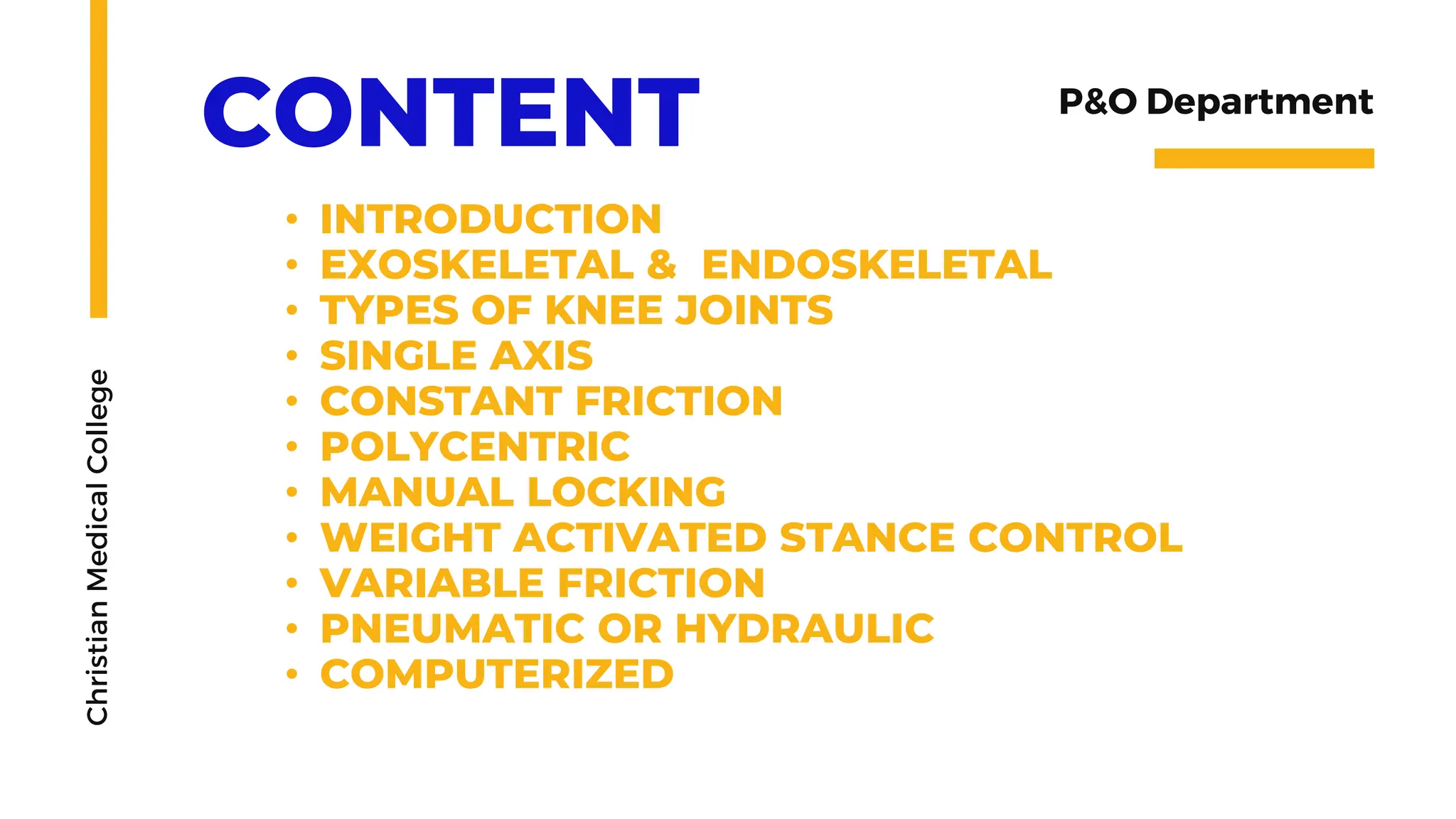 Tans femoral Amputee : Prosthetics Knee Joints.pptx