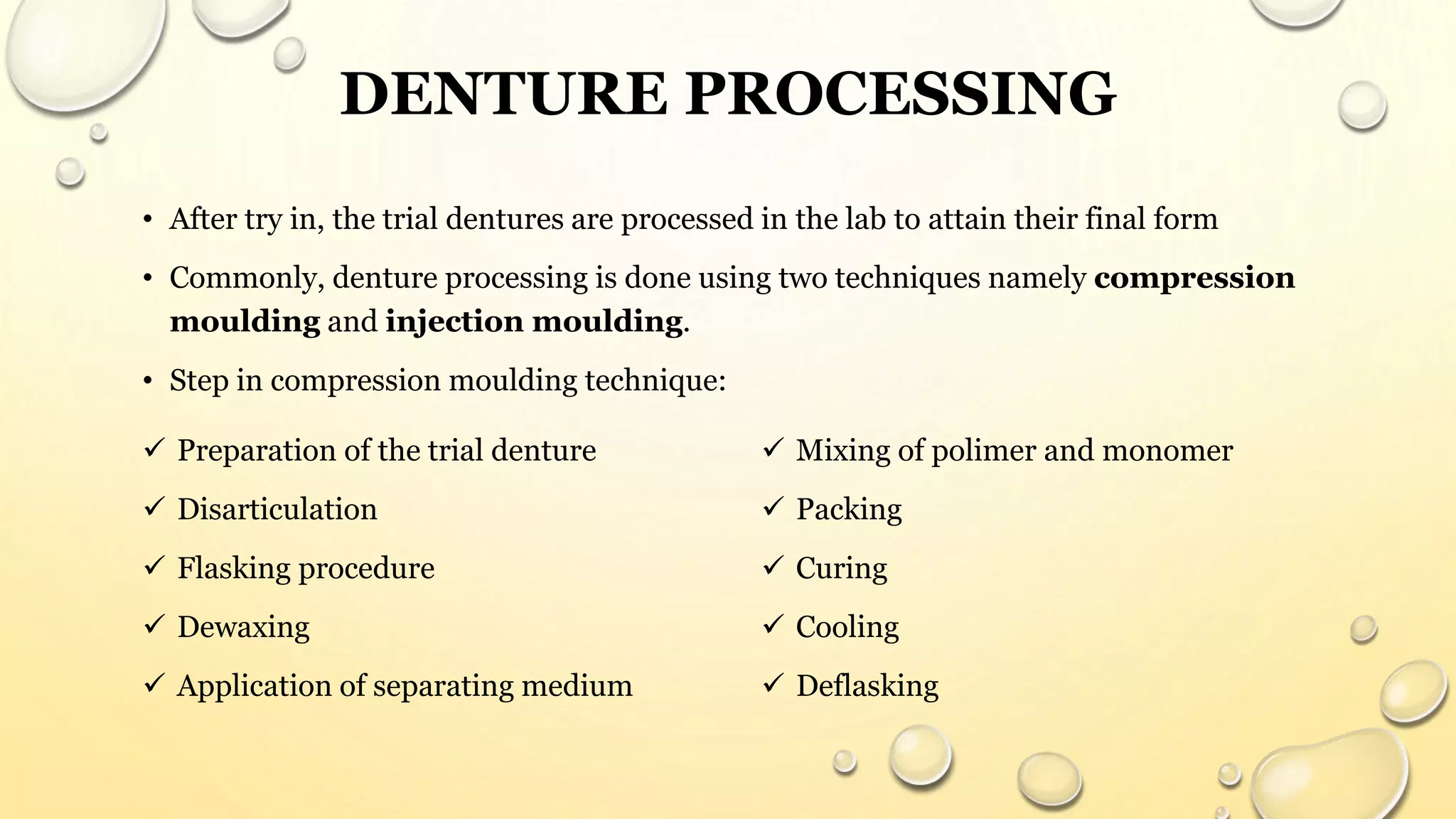 clinical & laboratory step in complete denture | PPTX