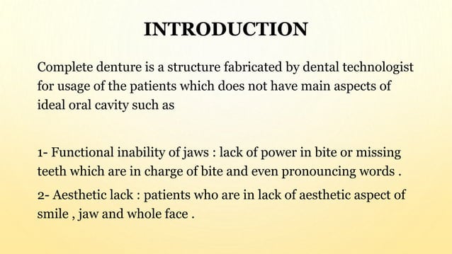 clinical & laboratory step in complete denture | PPTX