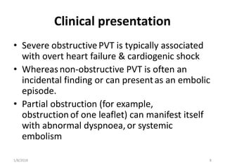 Prosthetic valve thrombosis | PPTX