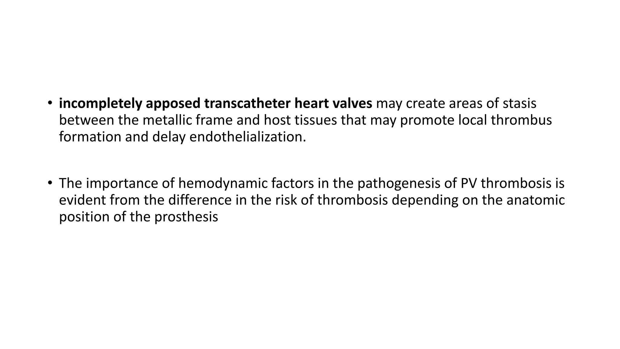 Prosthetic valve thrombosis | PPTX