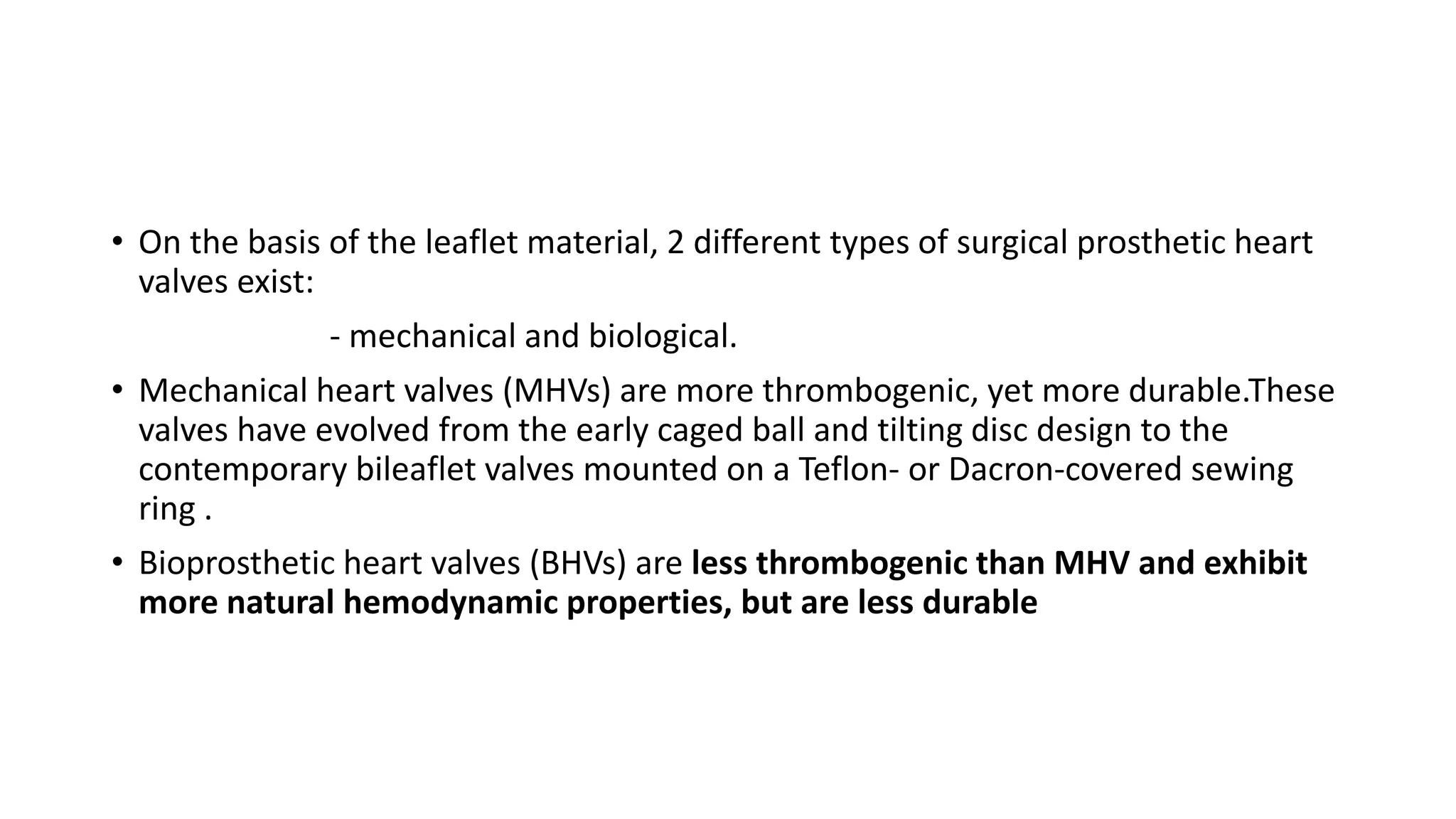 Prosthetic valve thrombosis | PPTX