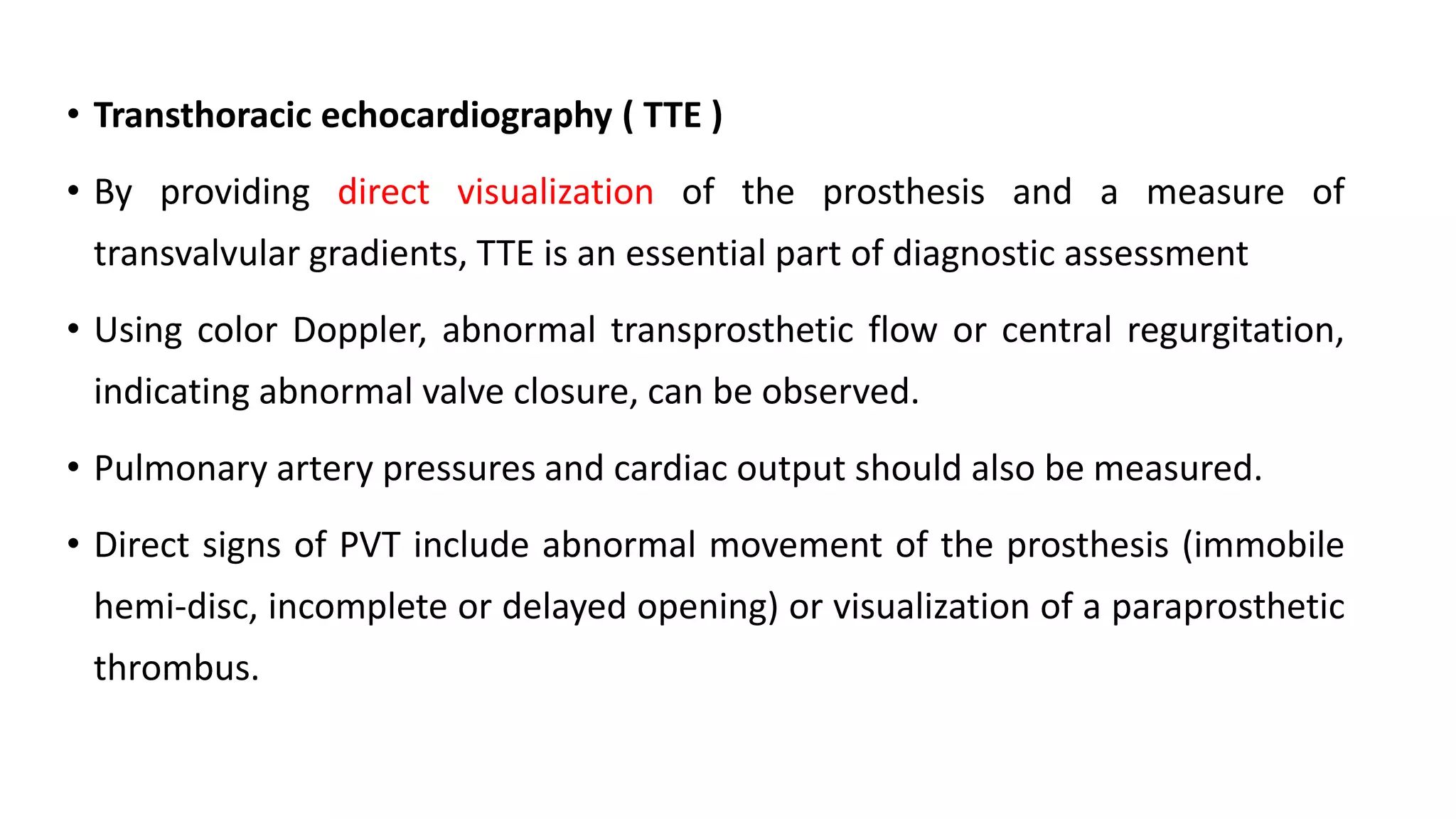 Prosthetic valve thrombosis | PPTX