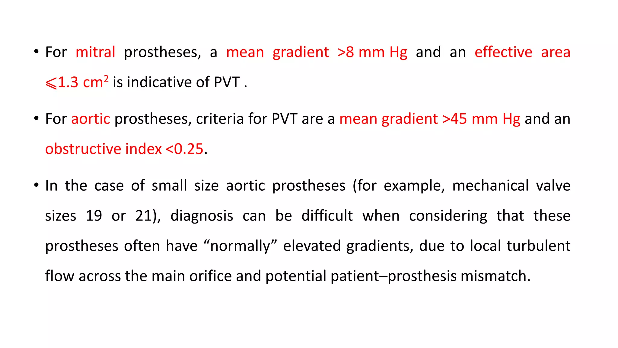 Prosthetic valve thrombosis | PPTX