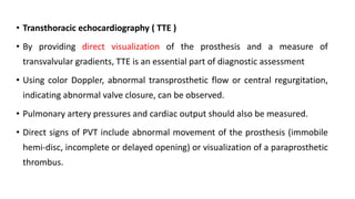 Prosthetic valve thrombosis | PPTX
