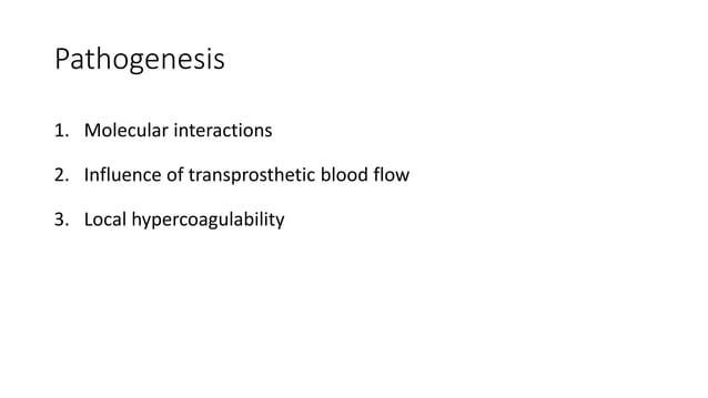 Prosthetic valve thrombosis | PPTX
